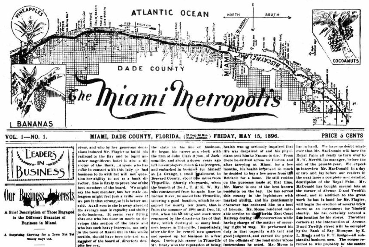 A Look at Miami’s Birth, 118 Years Later | Miami Geographic