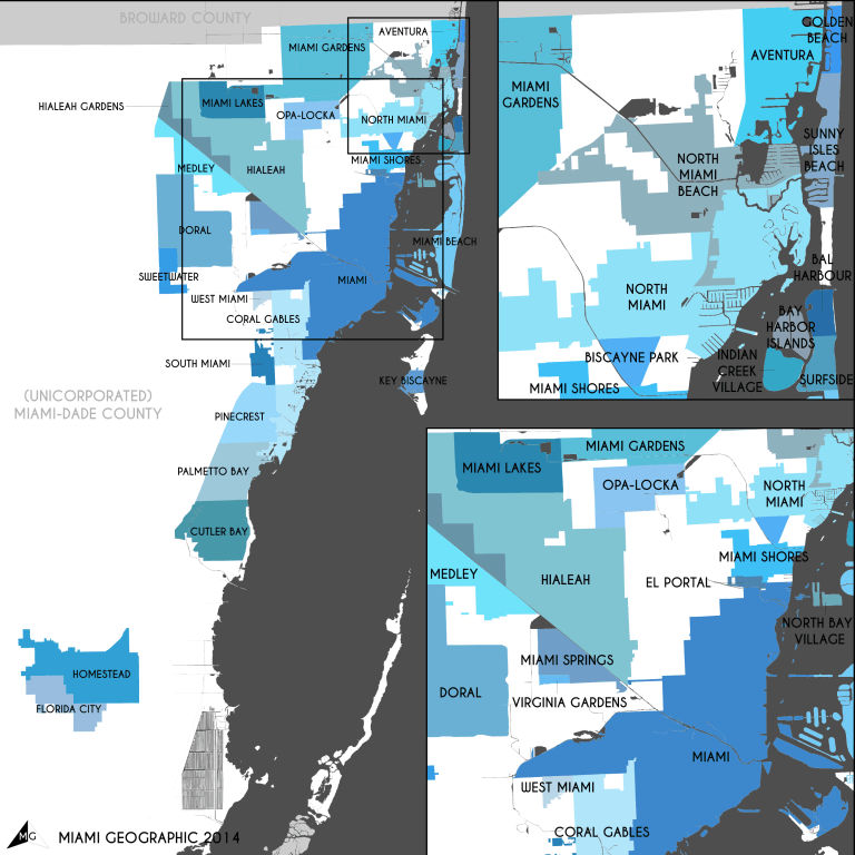 Maps: Municipalities of Miami-Dade County | Miami Geographic